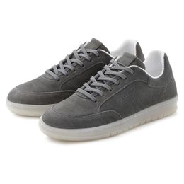 ELBSAND Sneaker Schnürhalbschuh, Freizeitschuh aus Leder mit Frottee Innenfutter anthrazit 43 43 Modischer und bequemer Sneaker aus weichem und...