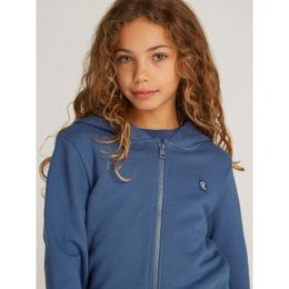 Calvin Klein Jeans Kapuzensweatjacke »MINI BADGE ZIP-THROUGH« mit Logo-Badge Oceana 6 (116) 6 (116) Lässige Sweatjacke von CALVIN KLEIN