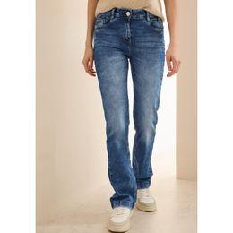 Cecil 5-Pocket-Jeans »Style Toronto« in Slim Fit mid blue wash 25 - Länge 32 Länge 32 25 Bootcut Jeans für Damen von Cecil