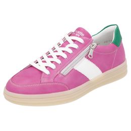 Remonte Plateausneaker »Elisabeth Hurley-Collection«, Freizeitschuh, Halbschuh, Schnürschuh, zusätzlichem Reißverschluss fuchsia-weiß-grün 39 39...