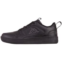 Kappa Sneaker - mit Evolution Ambigramm auf Zungen- & Fersenloops black-grey 41 41 Kappa Sneaker im angesagten Retro-Look