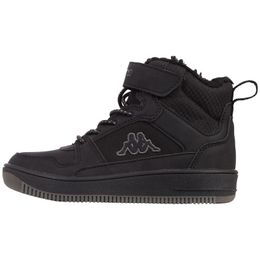 Kappa Winterboots mit kuscheligem Warmfutter black 35 35 Kappa Midcut Sneaker mit Basketball- und Outdoor Elementen