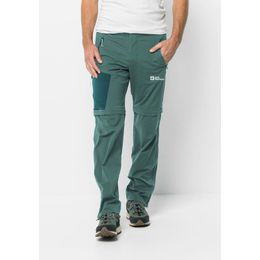 Jack Wolfskin Zip-away-Hose »GLASTAL ZIP AWAY PANTS M« jade-green 48 - Normalgrößen Normalgrößen 48 Softshellhose