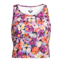 Roxy Shirttop &raquo;Naturally Active Crop&laquo; Tiger Blooms XS XS Umweltfreundliches Material: Mischgewebe...