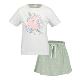 Blue Seven T-Shirt »Outfit- 2er Set« 1 Stk. tlg. 001 - WEISS 128 128 Niedliches Outfit für Mädchen bestehend aus T-Shirt und Rock