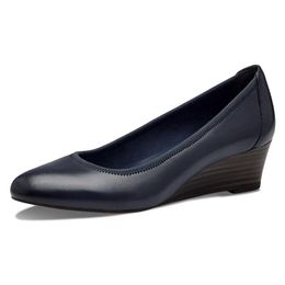 Tamaris Pumps »Borage«, Keilabsatz, Halbschuh, Schlupfschuh mit komfortablem Elastikeinfass navy 35 (2,5/3) 35 (2,5/3) Pumps in klassischem Design