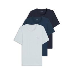 BOSS T-Shirt »TShirtRN 3P Classic« 3 Stk. tlg. mit Logostickerei Open Miscellaneous 971 S S 3er Pack T-Shirt von BOSS