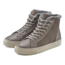 ELBSAND Schnürboots High-Top-Sneaker, Stiefelette, Winterboots aus Leder grau 39 39 Winterstiefelette aus hochwertigem Leder