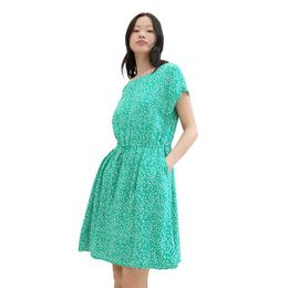Tom Tailor Denim Druckkleid Eingrifftaschen im Midi-Look und mit Eingrifftaschen green minimal print L (40) - N-Gr N-Gr L (40) Kleid mit Livaeco...