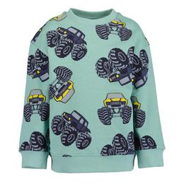 Blue Seven Sweatshirt »Jungen Sweatshirt« 1 Stk. tlg. 638 - GLETSCHER 116 116 Sweatshirt mit coolem Monstertruck Druck für Jungen