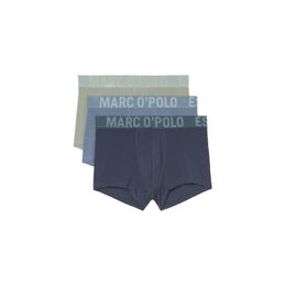Marc O'Polo MARC O'POLO Trunk »Essentials« 3er Pack, mit Webbund mit kontrastfarbenem Logo-Schriftzug stargazer/blue/sea spray S S Herren Boxershorts von Marc...