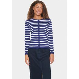 Saint Tropez Strickjacke »MilaSZ Striped Cardigan« Midnight Sail L (40) L (40) Cardigan von Saint Tropez mit Streifenmuster