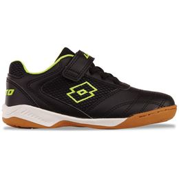 Lotto Hallenschuh - in kinderfu&szlig;gerechter Passform BLACK-FR.YELLOW 27 27 Hallensportschuh von Lotto f&uuml;r Kinder