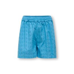 KIDS Only Shorts »KOGMARGOT LIFE EMBROIDERY SHORTS WVN« Azure Blue 146 - N-Gr N-Gr 146 Shorts von KIDS Only für Mädchen