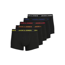 Jack & Jones JACK & JONES Trunk »JACBLACK – Formschlüssige Boxershorts mit elastischem Bund« Packung, 5 Stk. tlg., unifarben, casual, körpernah, Jersey black XL...