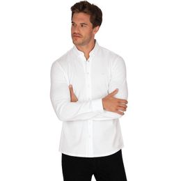 TRIGEMA Poloshirt »Business-Piqué-Hemd« 1 Stk. tlg. weiss M M DELUXE-Piqué-Qualität