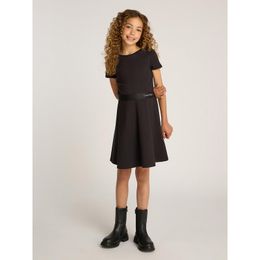 Calvin Klein Jeans A-Linien-Kleid »LOGO TAPE SS PUNTO DRESS« für Kinder bis 16 Jahre mit Logoschriftzug Ck Black 4 (104) - N-Gr N-Gr 4 (104) Kleid...