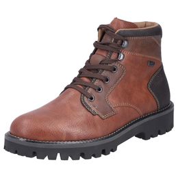 Rieker Winterstiefelette, Schnürboots, Outdoorboots, Winterboots mit TEX-Membran cognac 47 47 Schnürstiefelette mit praktischem Innenreißverschluss