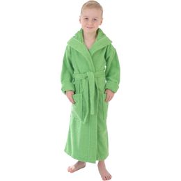 WEWO-Fashion WEWO FASHION Kinderbademantel »8530« 1 Stk. tlg., Kapuze green 158 Länge: 108 cm Kinderbademantel mit Kapuze