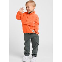 Jack Wolfskin Stehkragenpullover &raquo;SMILEYWORLD MIDLAYER K&laquo; digital-orange 128 128 Midlayer-Longsleeve f&uuml;r Kinder