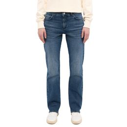 Mustang Straight-Jeans »Damen Style Crosby Relaxed Straight« 782 mittelblau 35 - Länge 32 Länge 32 35 Leicht elastische Baumwolle