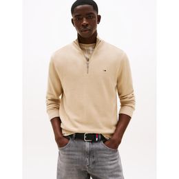Tommy Jeans Strickpullover &raquo;TJM SLM ESS LIGHT &frac14; ZIP SWTR EXT&laquo; Mit Rundhalsausschnitt Silt S S Strickpullover von Tommy Jeans