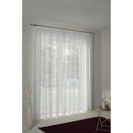 WIRTH Vorhang &raquo;Patricia&laquo; Faltenband 1 Stk. tlg. Store wei&szlig; Voile, Polyester
