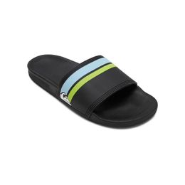 Quiksilver Sandale »Rivi Slide« Black/Orange/Blue 14(47) 14(47) Wasserfreundliches, weiches TPR-Obermaterial...