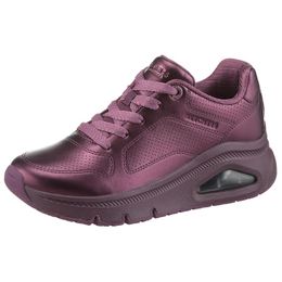 Skechers Sneaker »UNO ICON - LUSTROUS AIR« Keilsneaker, Plateausneaker, Schnürschuh im Metallic Look weinfarben 36 36 Modische Skechers Sneaker mit...