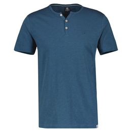 Lerros Henleyshirt mit Logostitching auf der Brust storm blue L L Basic Shirt von Lerros