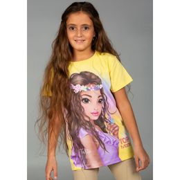Topmodel M&auml;dchen TOPModel Kurzarmshirt &raquo;TOPModel&laquo; mit tollem Top Model Frontmotiv gelb 128