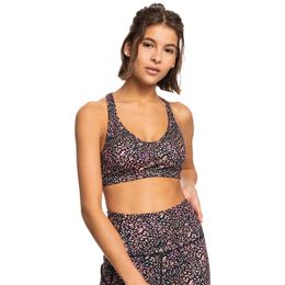 Roxy Sporttop »Heart Into It Pt« Anthracite Animal Dust XL XL Passform: Mittlerer Support und mittlere...