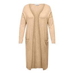 Only CARMAKOMA Strickjacke »CARNEW ESLY LS OPEN LONG CARDIGAN NP KNT« Beige Detail:MELANGE XL XL Curvy-Cardigan von Only CARMAKOMA