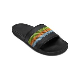 Quiksilver Sandale »Rivi Wordmark Slide« Black/Orange/Blue 11 (44) 11 (44) Wasserfreundliches, weiches TPR-Obermaterial...