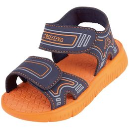 Kappa Sandale - mit Sohle in Kontrastfarben navy-orange 29 29 Kappa Kindersandale mit Kontrast