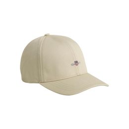 Gant Baseball Cap »Neutral Unisex High Shield Basecap« mit Logostickerei vorne, 100% Baumwolle, Classic putty