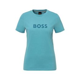 BOSS Orange T-Shirt »C_Elogo_5« mit BOSS-Schriftzug Bright Blue 430 L (40) L (40) Shirt von BOSS Orange Womenswear