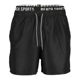 Blue Seven Badehose »Badeshorts« 1 Stk. tlg. Druck 999 - SCHWARZ M M Männer Badeshorts mit Doppelbund Optik
