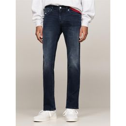 Tommy Jeans Slim-fit-Jeans »Scanton Slim« Slim‐Fit‐Jeans mit mittlerer Leibhöhe, 5‐Pocket‐Design Denim Dark Obermaterial: 92% Baumwolle, 6%...