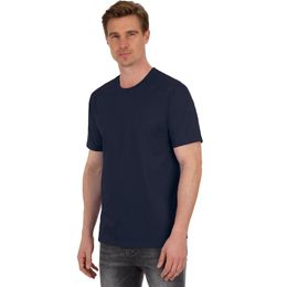 TRIGEMA T-Shirt »T-Shirt aus 100% Baumwolle« 1 Stk. tlg. navy XS XS Ärmel mit Bündchen