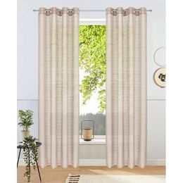 Bruno Banani Gardine &raquo;Linus&laquo; &Ouml;sen 1 Stk. tlg. 1 Schal, eingewebte Querstreifen taupe Obermaterial: 100% Polyester 145 cm