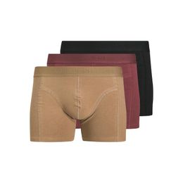 Jack & Jones JACK & JONES Trunk »JACORDINARY TRUNKS 3 PACK NOOS« Packung, 3 Stk. tlg. Tibetan Red Pack:Bronze Mist - Black XL XL Elastische Boxershorts von Jack...