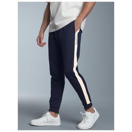 TRIGEMA Jerseyhose »Jogginghose mit kontrastfarbigen Seitenstreifen« navy L - US-Größen US-Größen L Sweat-Qualität