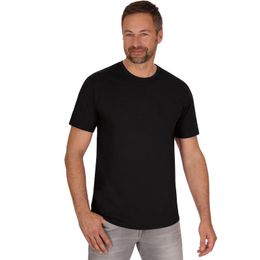 TRIGEMA T-Shirt »T-Shirt aus 100% Biobaumwolle« 1 Stk. tlg. schwarz-C2C S S BIO DELUXE-Single-Jersey
