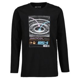 Blue Seven Langarmshirt »Teenager Jungen Langarmshirt« 1 Stk. tlg. 999 - SCHWARZ 164 164 Unkompliziertes Langarmshirt für Teenager Jungs