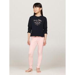 Tommy Hilfiger Underwear Pyjama »LS PJ LEGGING SET« Set, 2 Stk. tlg., mit Babylock-Saum soft rose/desert sky 152/158 152/158 Pyjama von TOMMY HILFIGER