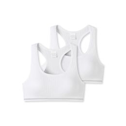 Schiesser Bustier »Long Life Cotton« 2er Pack, mit sportlichem Racerback-Rückteil weiß 152 - N-Gr N-Gr 152 Bustiers für Mädchen von Schiesser