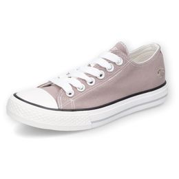 Dockers by Gerli Sneaker mit dezenter Logo-Stickerei, Freizeitschuh, Halbschuh, Schn&uuml;rschuh hellgrau 42 42 L&auml;ssiger Sneaker in zeitlosem Look