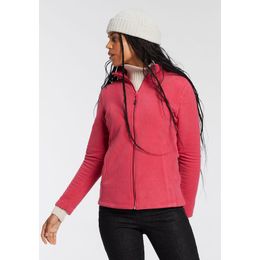 CMP Fleecejacke »WOMAN JACKET« 1 Stk. tlg. wärmend, Übergangsjacke cherry 34 34 Fleecejacke von CMP