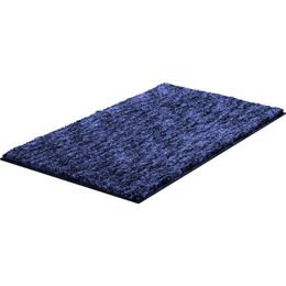 Grund Badematte &raquo;Mirage&laquo; H&ouml;he 27 mm rutschhemmend beschichtet fu&szlig;bodenheizungsgeeignet besonders dichter Flor, Badematte in Melange-Optik blau Polyester